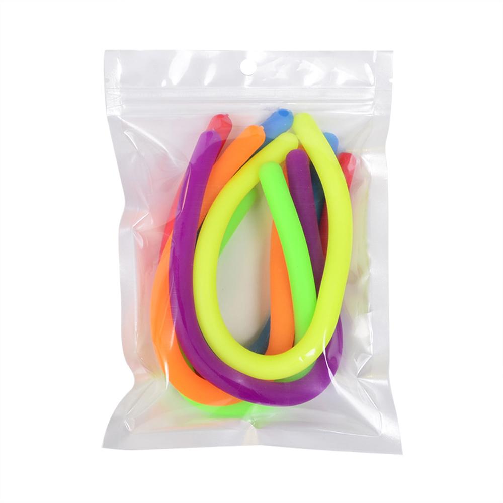 Buy 5pcs Children Adult Decompression Toy Noodle Stretch String Rubber ...