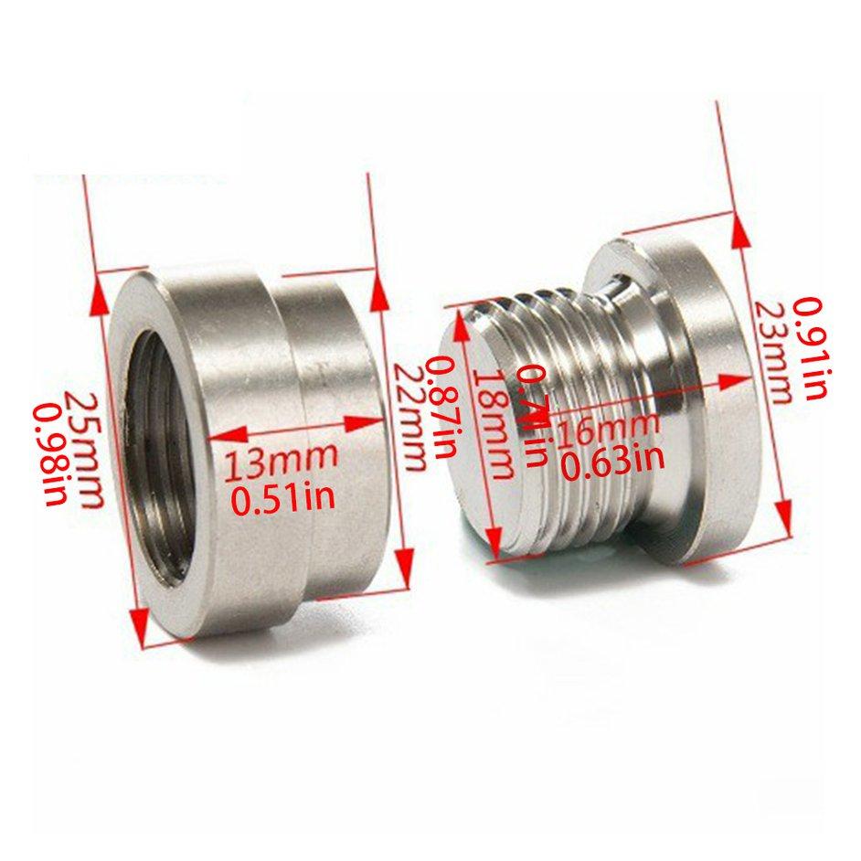 Buy ICOCO Jump Up Universal Oxygen Sensor Hex Plug Screw And Nut 304 ...