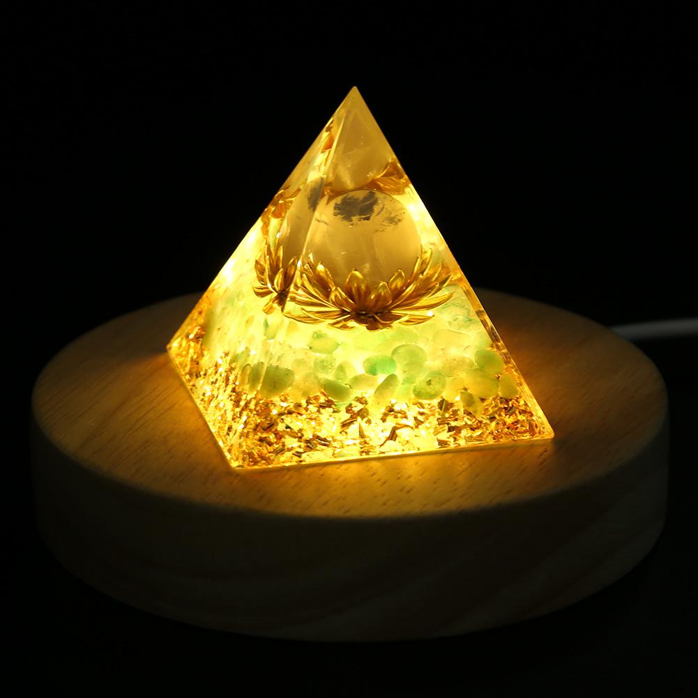 Buy Crystal Pyramid Meditation Healing Home Office Art Decoration ...