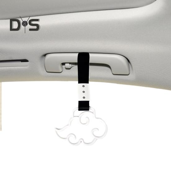 1 Pair Cloud Shaped Hang Rings Rear Bumper Car Interior Warning Decor ...