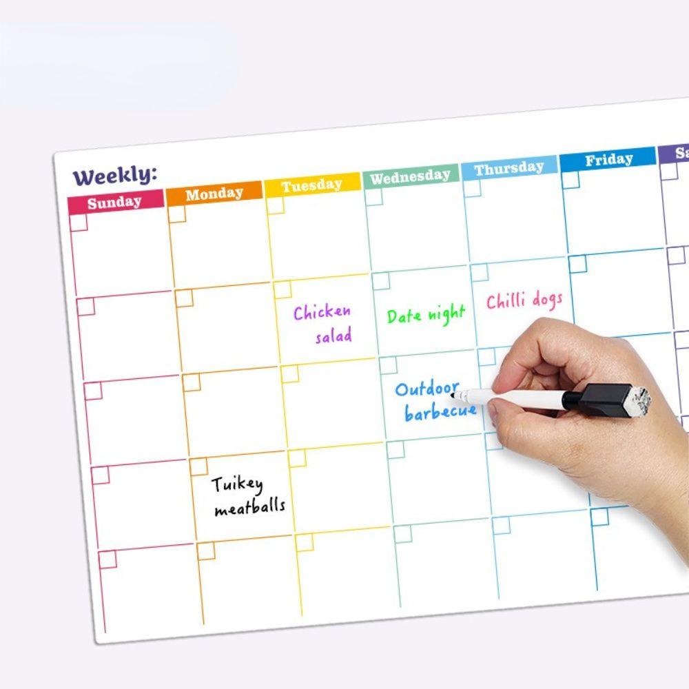 Buy List Work Plan Magnetic Whiteboard Weekly Planner Fridge Stickers ...
