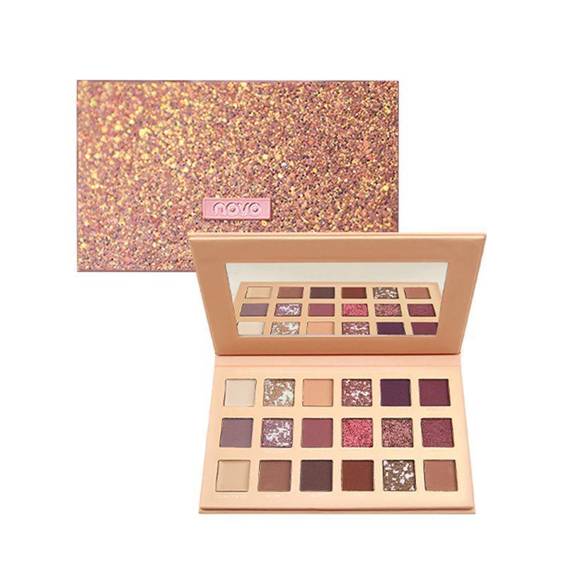 Buy NOVO Desert Rose Silky Eyeshadow Palette - Matte, Glitter, Metallic ...