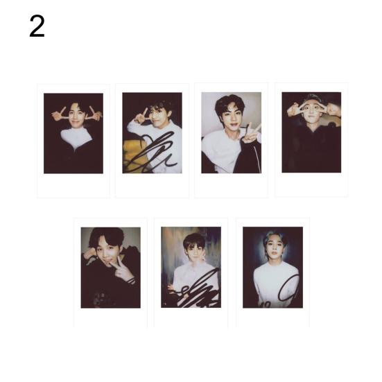 Buy 7/8Pcs Photo Card BTS Member Printing Idol Peripherals Paper ...