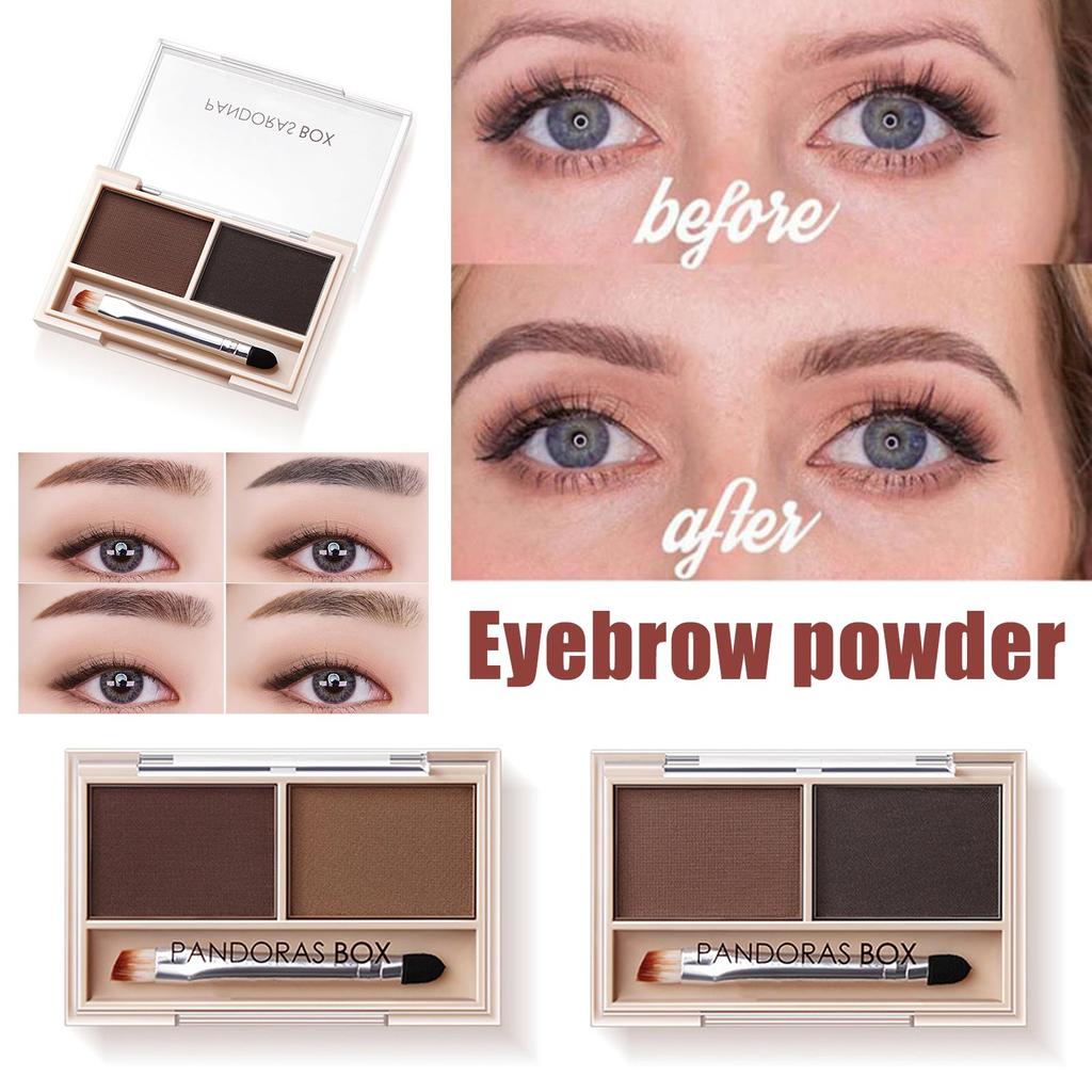 Buy Double Color Eyebrow Powder Eyebrow Stamp Eye Brow Eye Enhancers Up ...