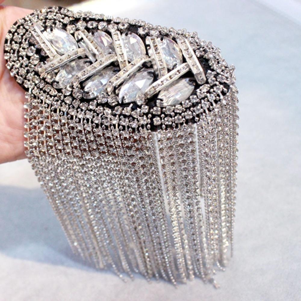 Buy Shiny Rhinestone Epaulet Brooch Clothing Accessories Shoulder ...