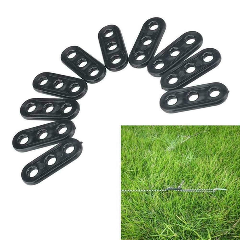 Buy 10Pcs Camping Tent Guy Rope Line Tensioners 3Holes Bent Fastener ...