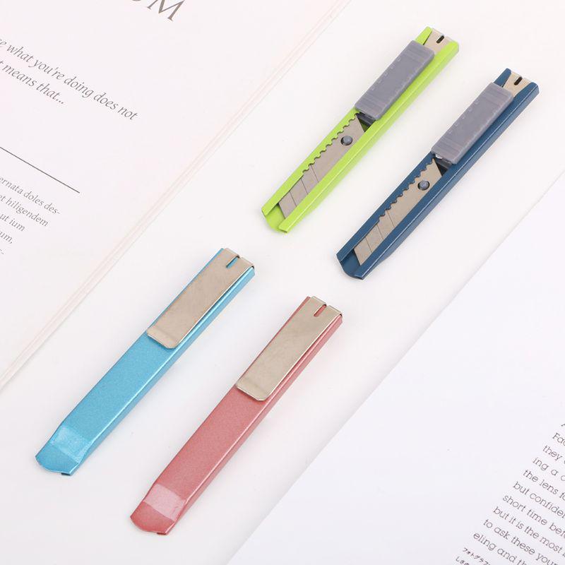 Stainless Steel Mini Utility Knife Cutter Razor Blade Tool Sharp Snap ...