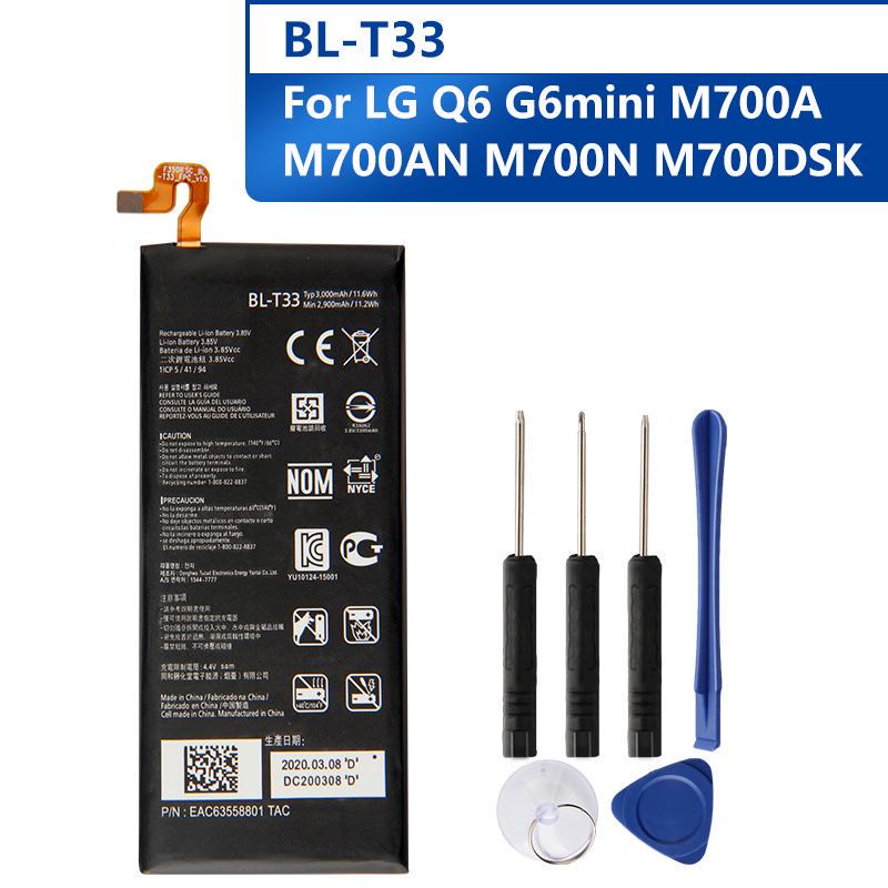 Original Replacement Phone Battery BL-T33 For LG Q6 G6mini M700A M700AN ...