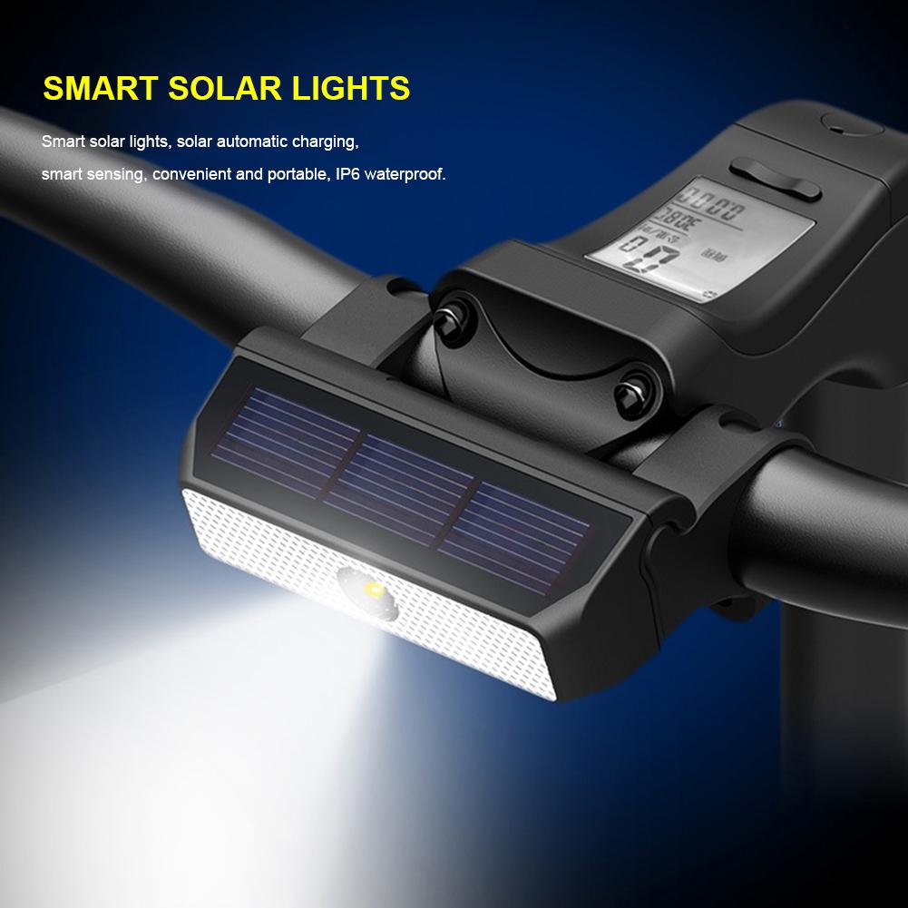 Cheap Smart Solar Headlights Cycling Equipment Waterproof Super Bright ...