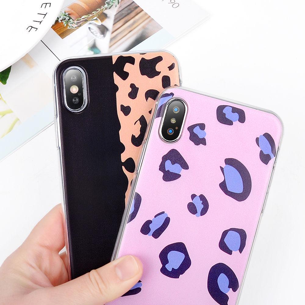 Buy Fashion Colorful Leopard Print Phone Case For iPhoneX 6 6S 7 8 Plus ...