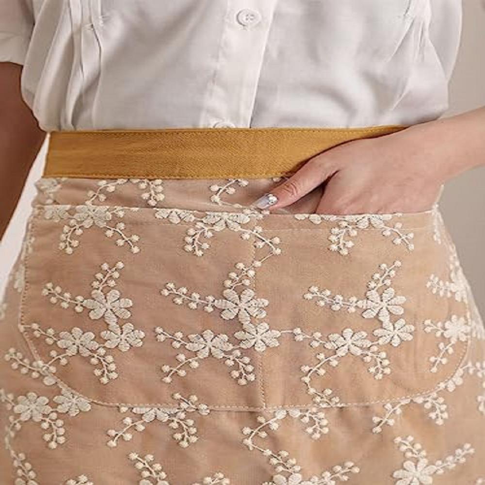 Cheap Lovely with Big Pocket Lace Cotton Waitress Apron Waist Apron ...