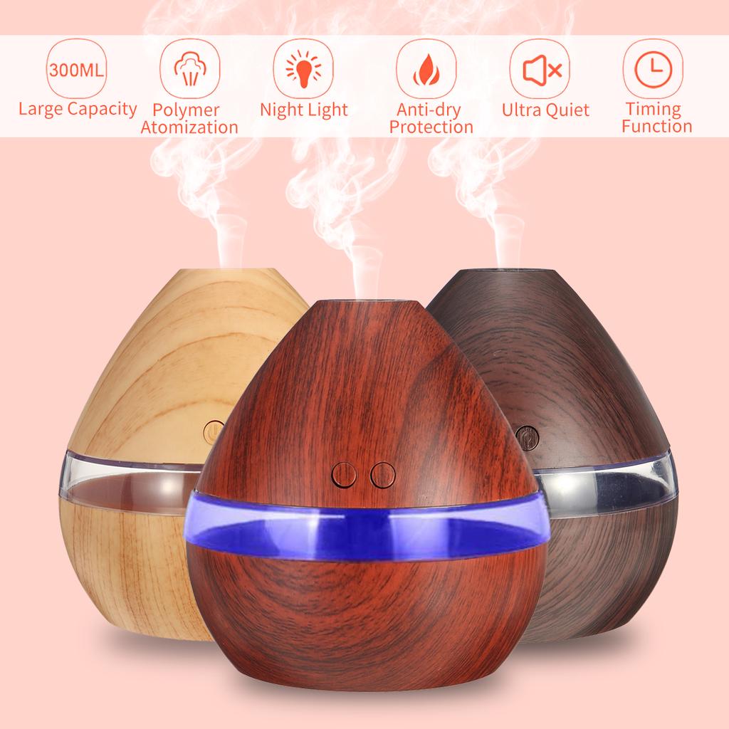 Buy LED Ultrasonic Aroma Diffuser Essential Oil Humidifier Air ...