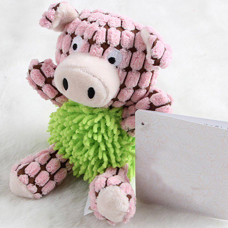 Buy Dog Chew Squeak Toys Pig Elephant Rhinoceros Rope Interative Toy ...