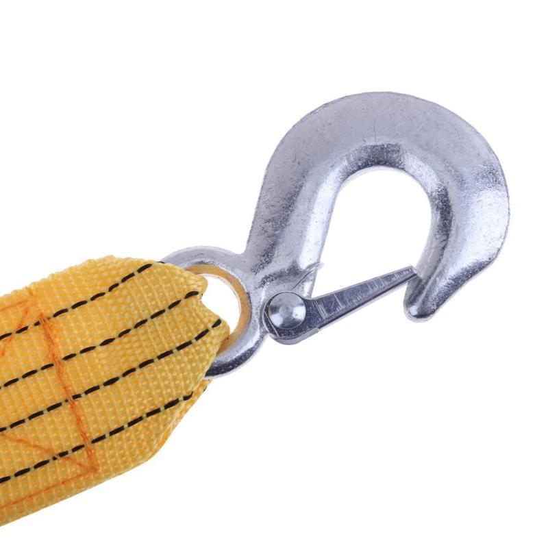 Buy 3Ton 4m Car Towing Rope Tow Cable Strap Towing Pull Rope With Hooks ...