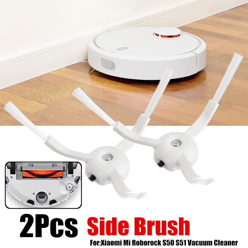 Buy 1 Pair Side Brush Replacment Part For Roborock S50 S51 Vacuum ...