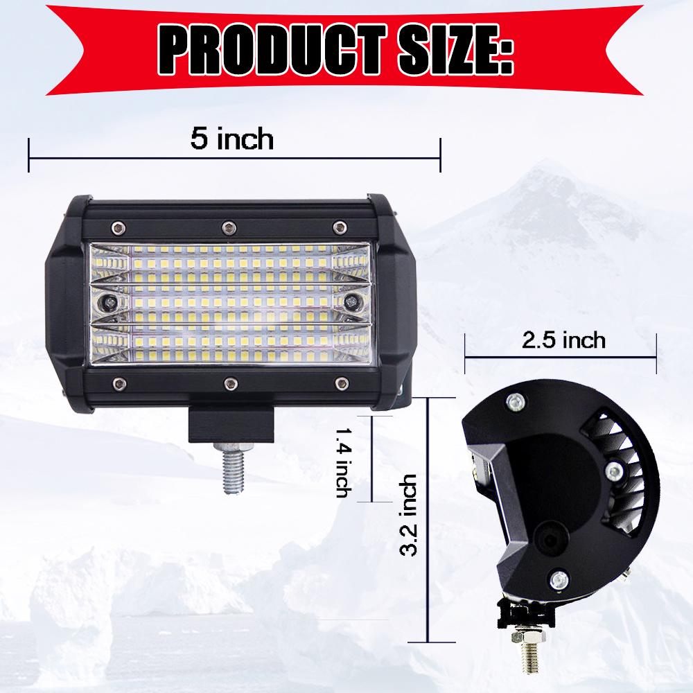 Buy 5 Inch 135W Work Light Driving Lamp Spot LED Car Work Light Car ...