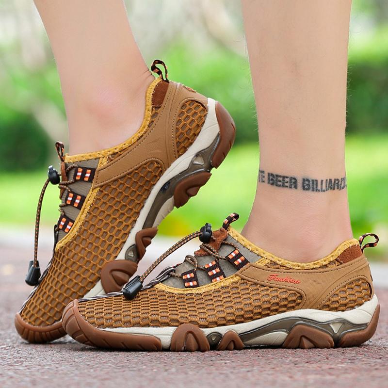 Buy Man Outdoor Hiking Shoes Sport Casual And Breathable Mesh Non-slip ...