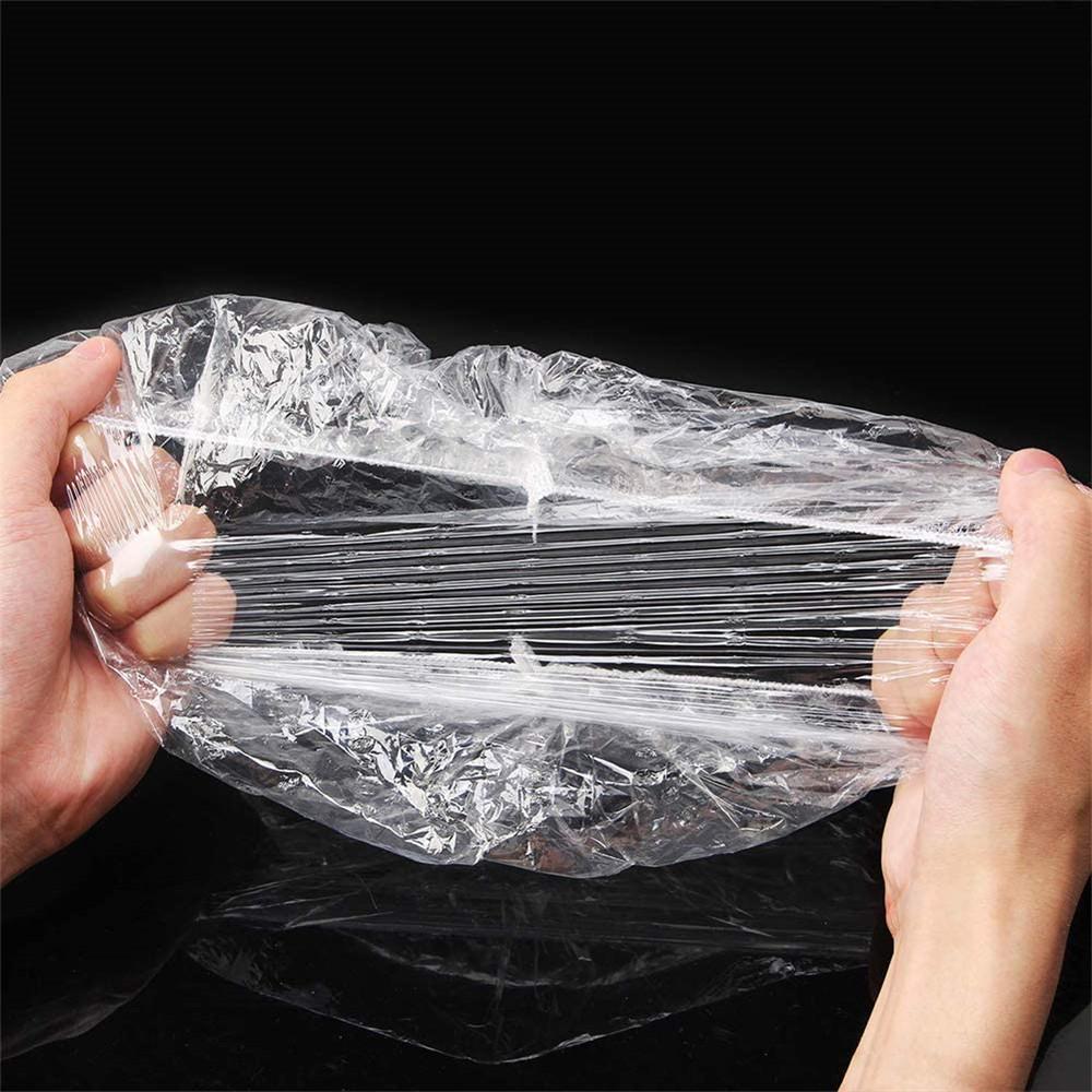 Buy 100pcs Reusable Plastic Bag Food Cover Elastic Stretchable ...