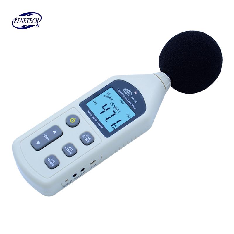 BENETECH Digital Sound Level Meter USB Noise Tester Meter GM1356 30 ...