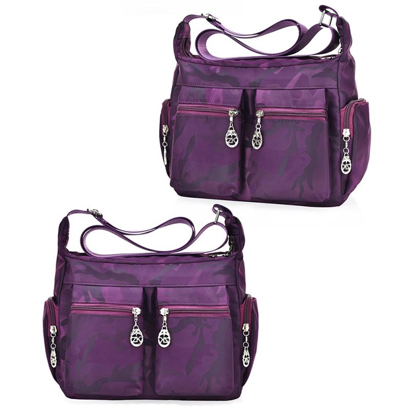 Buy Lightweight Multi Pocket Crossbody Bag Water Resistant Travel ...