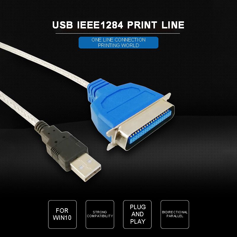 Buy USB to Parallel IEEE1284 36-Pin Printer Connector Cable for Win XP ...