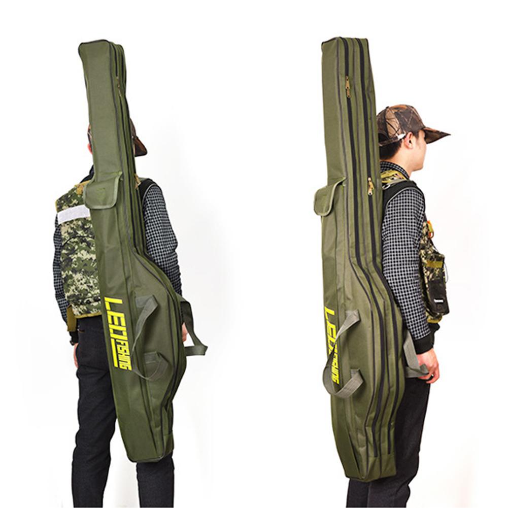 Buy Portable Folding Fishing Bag Fishing Rod Tackle Carrier Storage Bag ...
