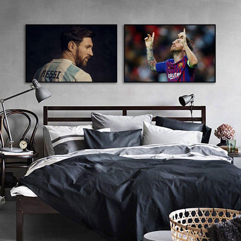 Buy 30x40cm Messi Decorative Painting Poster Football Star Barcelona ...