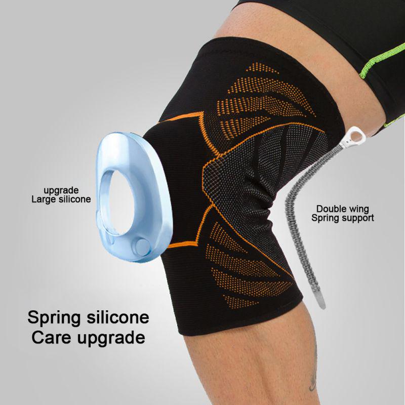 Buy 3D Silicone Knee Pads Supports Brace Volleyball Basketball Meniscus ...