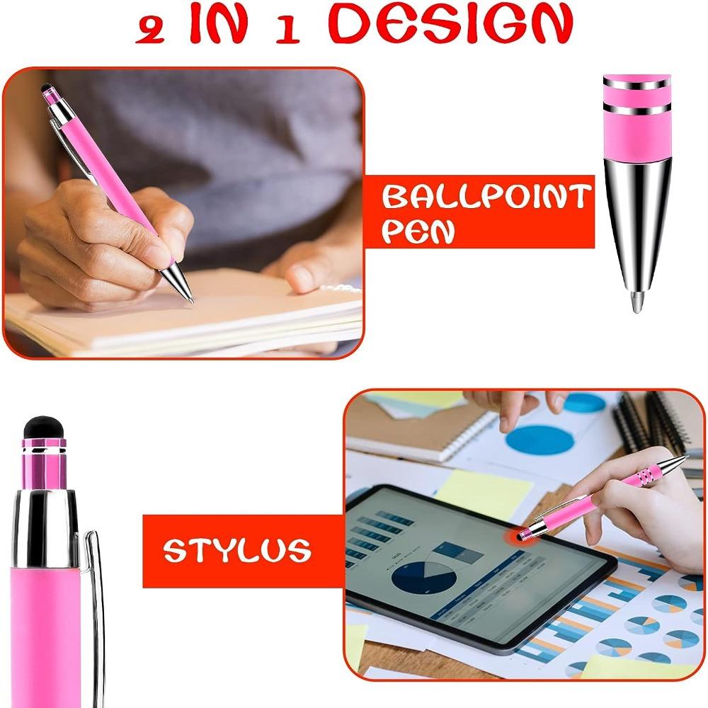 Buy 6PCS Pink Ballpoint Pen Metal Neutral Pen Gift Gel Pen Office at ...