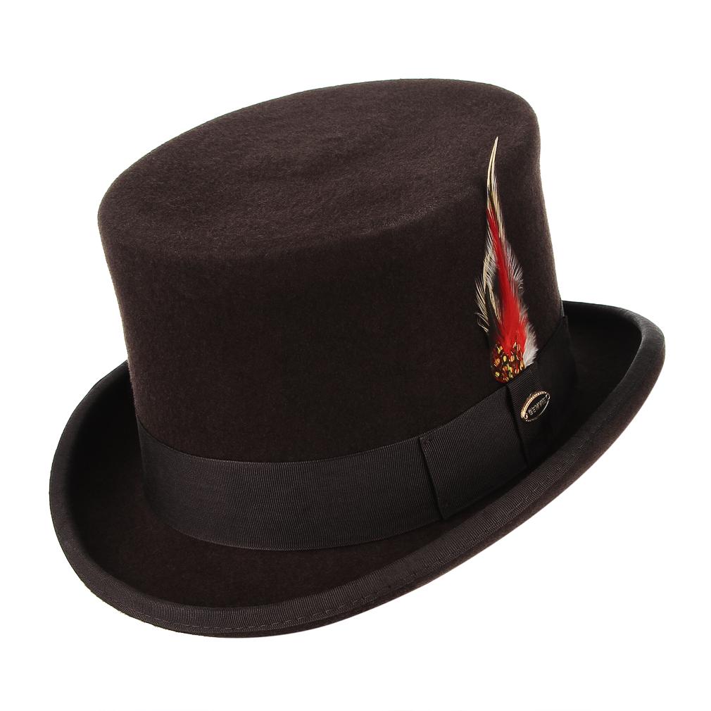 Buy Wool Felt Fedoras Hat President Hats Top Hat for Women Men ...