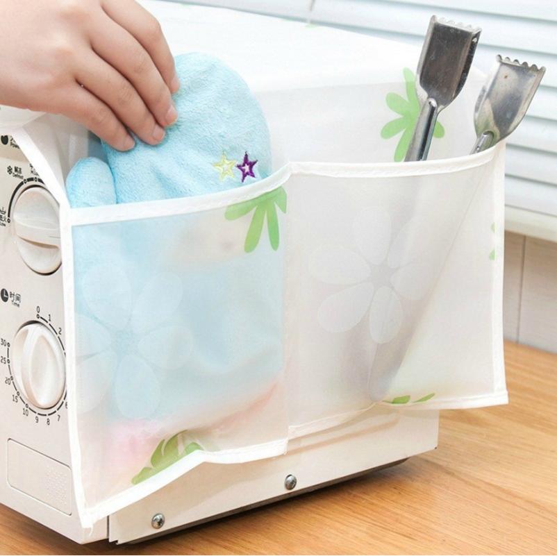 Buy PEVA Material Water Proof Microwave Dust Cover Double Pocket ...