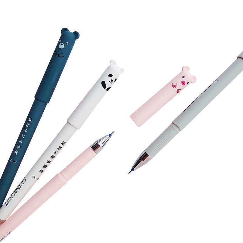 Buy 25pcs/set Panda Cat Magic Erasable Pen 0.35mm Animals Erasable Gel ...