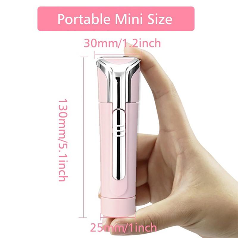 Buy Portable Mini Women's Electric Razor Facial Hair Remover Shaver ...