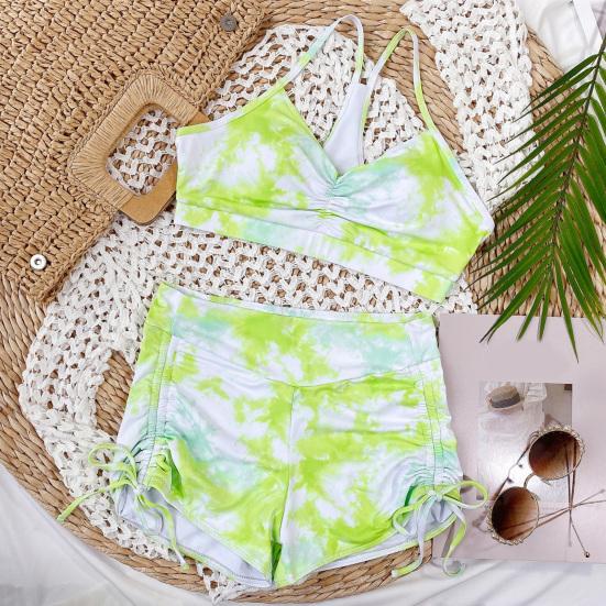 Buy Simple Printed Soft Summer Backless Anti Sun Bathing Suit for Spa ...