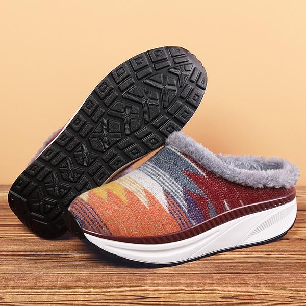 Cumpără Fashion Women's Plus Size Slippers Winter Plus Cotton Warm ...