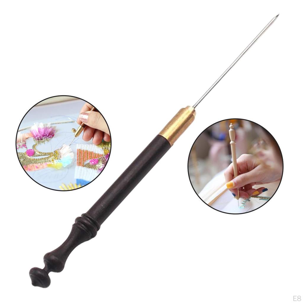Cheap French Embroidery Needles Crochet Tool Kit Sequin Beads Wood ...