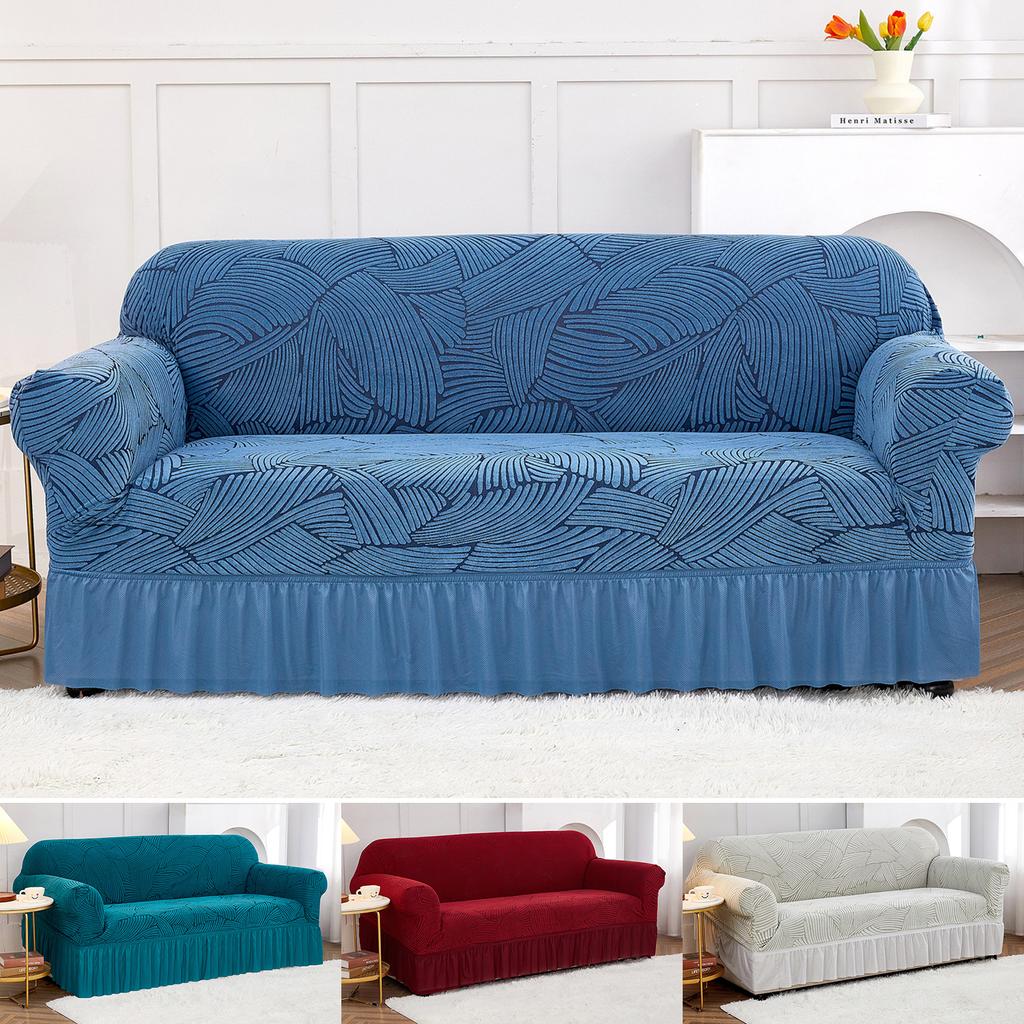 Buy Modern Style Sofa Cover for Living Room Solid Color Thickened ...