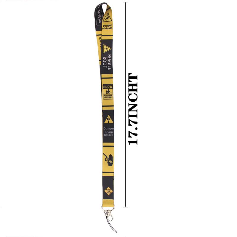 Buy Warning sign keys ID Card Gym Mobile Phone Straps USB badge Holder ...