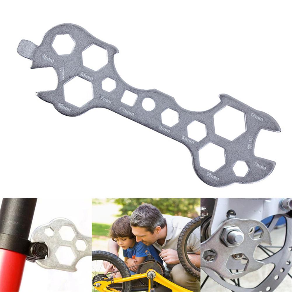 Cheap Portable Porous Bicycle Wrench Repair Tool 8-17MM Hex Wrench | Joom