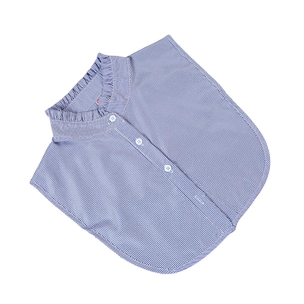 29 Styles Detachable Fake False Collar Plaid Check Chiffon Half Shirt ...