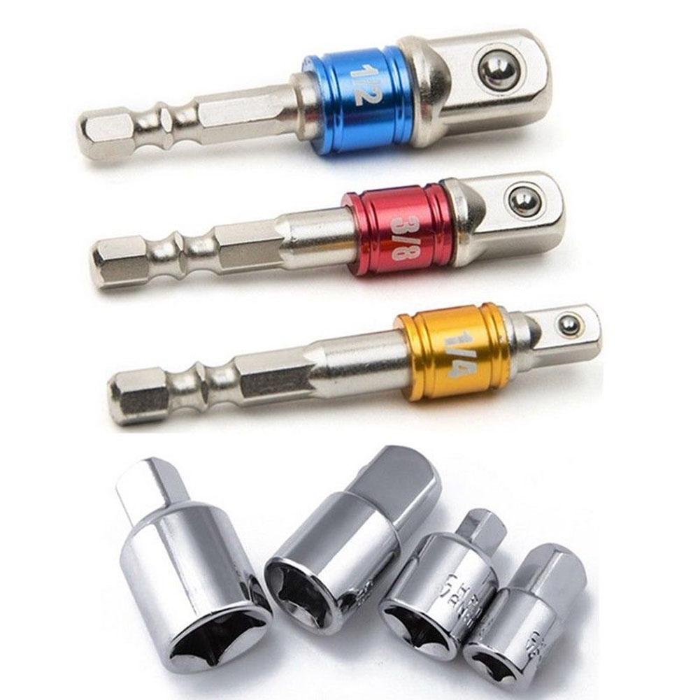 Buy 7Pcs/Set Cordless Screwdriver Socket Adapter Socket Wrench Nut Set ...