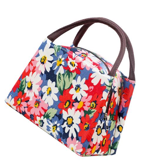 Waterproof Double Handle Food Tote Bag Modern Thickened Insulated Bento ...