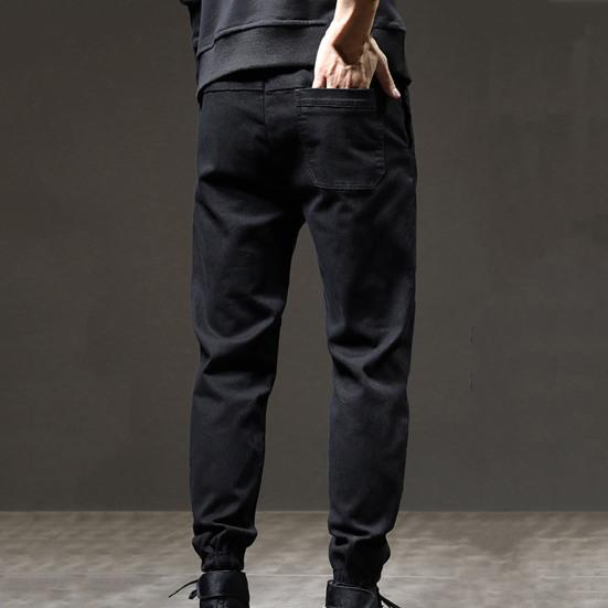 Cheap Elastic Waist Lightweight Trendy Long Simple Men Trousers Spring ...
