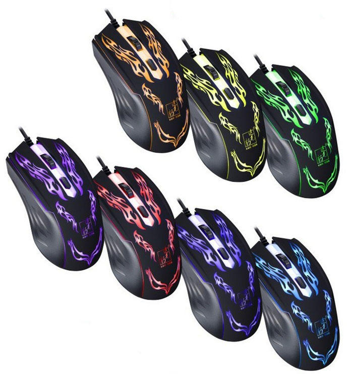 Pratique 1500DPI CONDUIT optique USB filaire Gaming Mouse pour ...