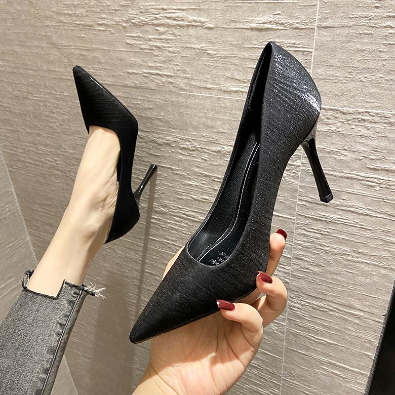 99615 High Heels French Girl Stiletto Spitz Sexy Flacher Mund All-Match ...