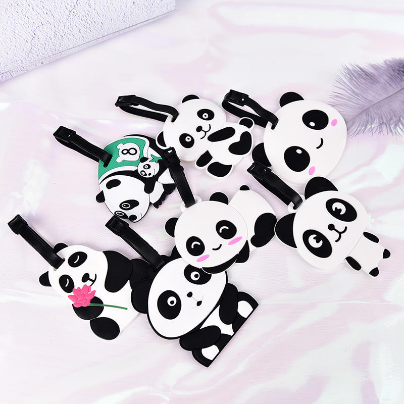 Buy Cute Panda Bear Luggage Tag Label Suitcase Bag Id Tag Name Address ...