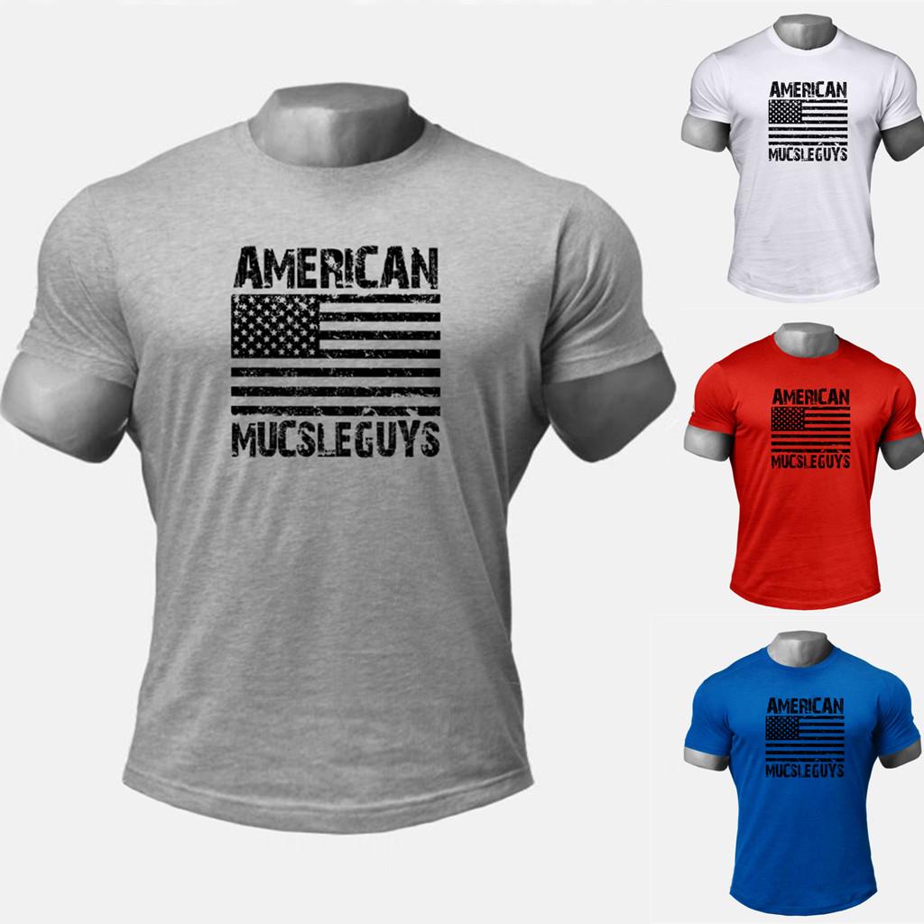 Buy [LM] Men's Fashion Round Collar Elliptical Hem Casual Fitness T ...