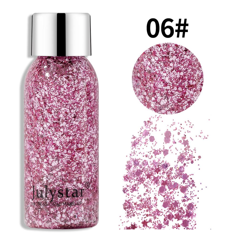 Buy Beauty Makeup Colorful Sequins Stage Flash Eye Shadow Liquid Face ...