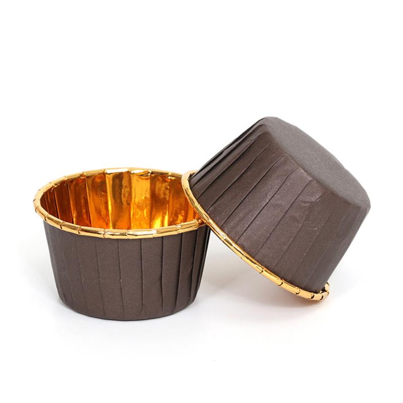 Купити 50Pcs Heat Resistant Aluminum Plating Baking Cups for Wedding ...