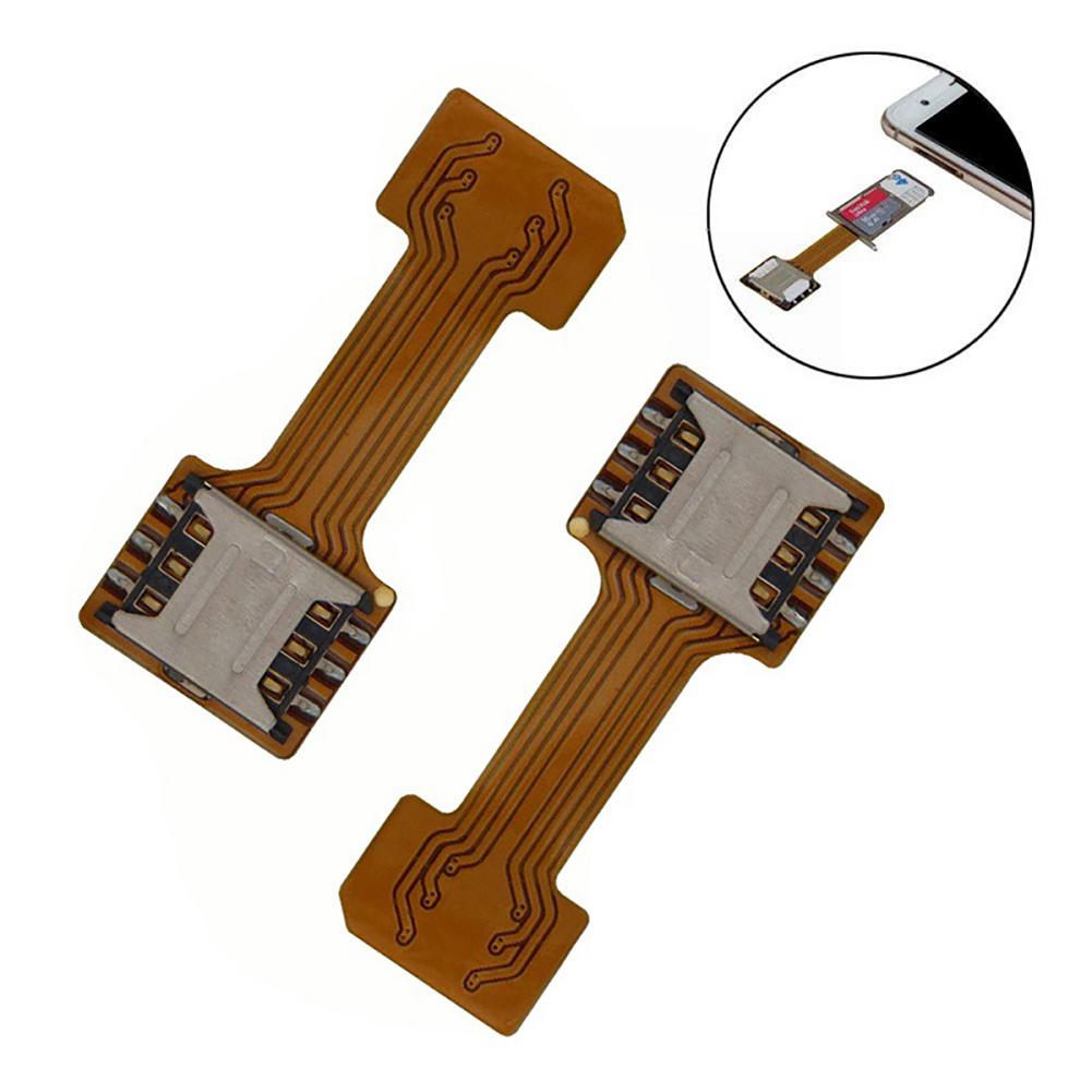 Buy Dual Micro SD Adapter Micro SIM Card Hybrid Double for Android ...